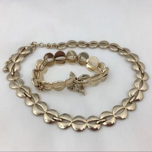 Vintage | Jewelry | Vintage Monet Modernist Necklace Bracelet Set ...